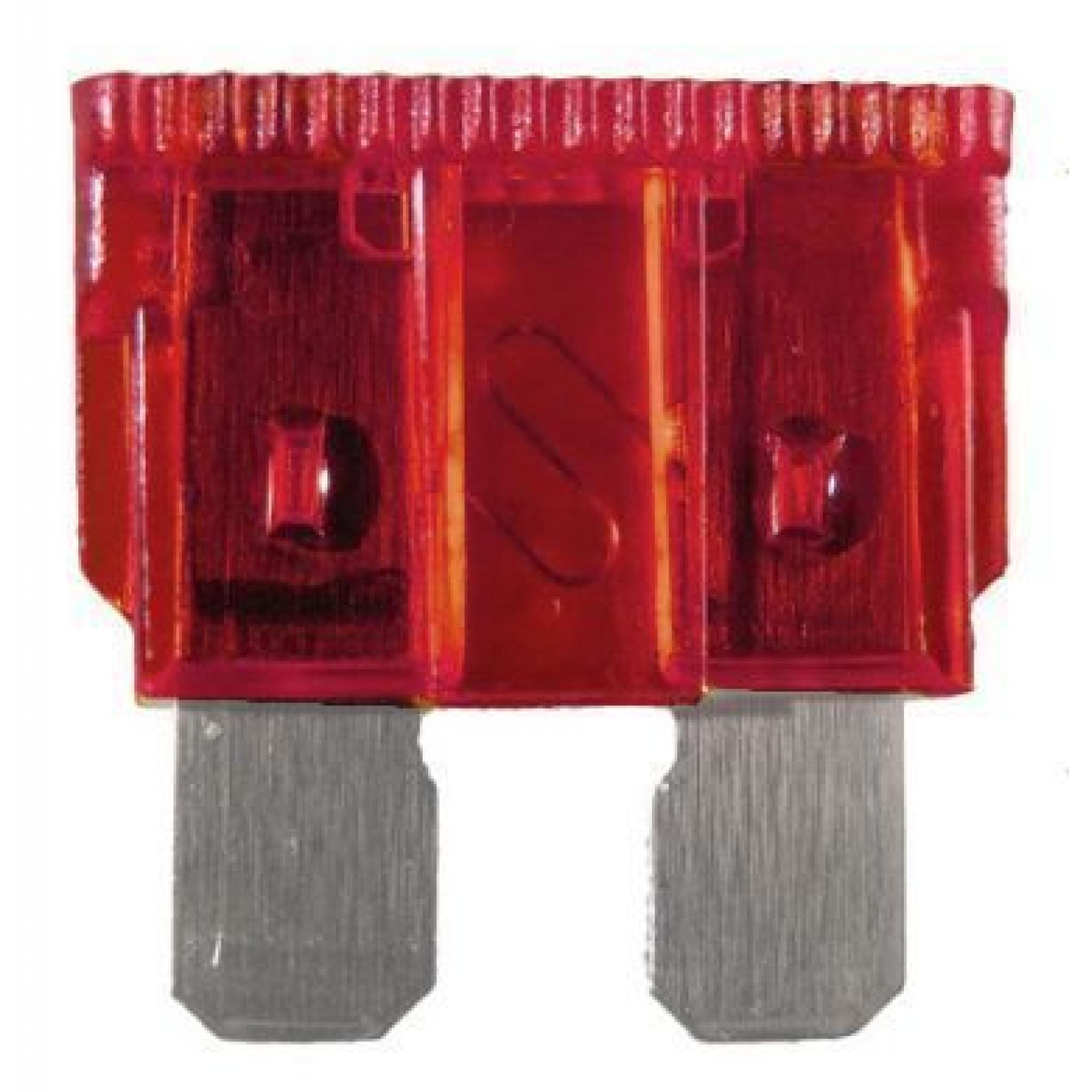 Blade Fuses 10 Amp (Red) - Red Standard Blade Wedge Spade Fuse - Car ...