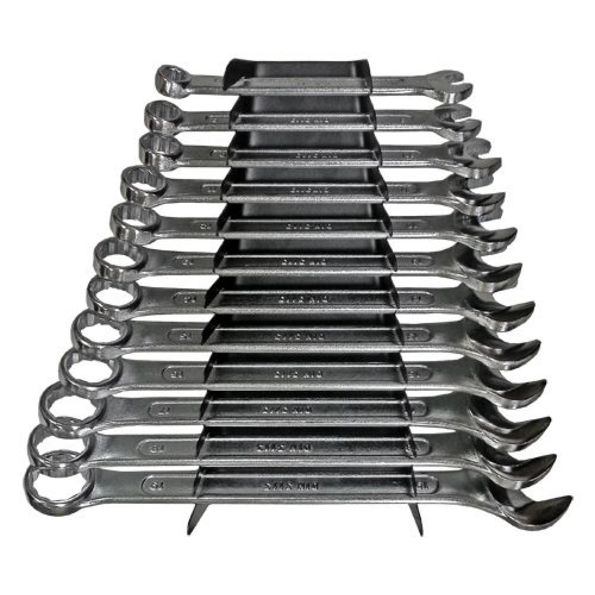 Combination Spanner Set 12pce - 8 - 19mm Wrench Open Ended Ring Metric ...