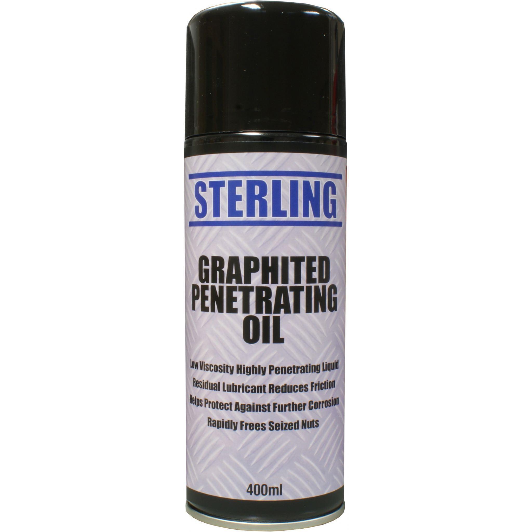 Sterling Graphited Penetrating Oil Aerosol/Spray (400ml)- Low viscosity ...