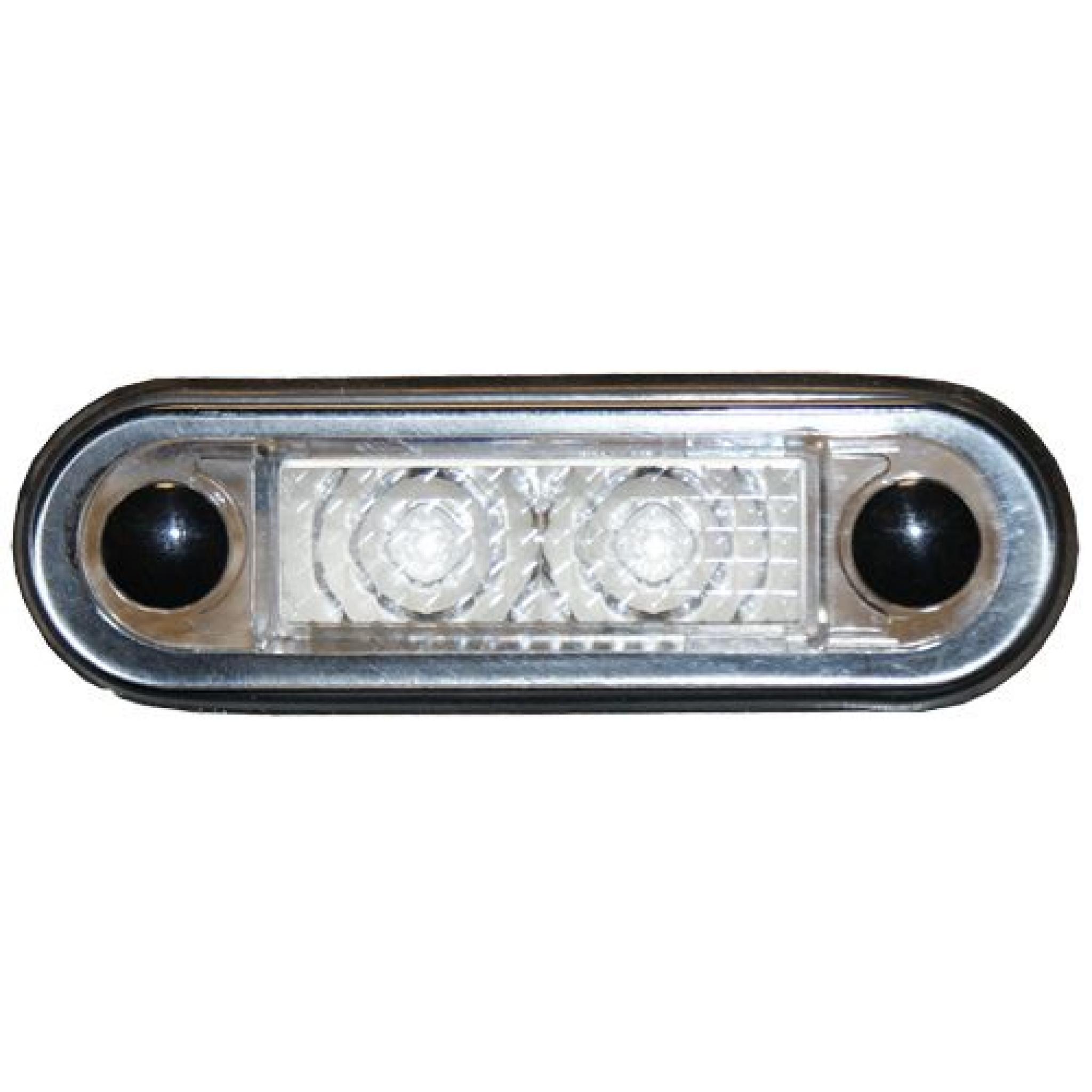 Amber - LED Side Repeater Lamp (Clear Lens) Indicator Light